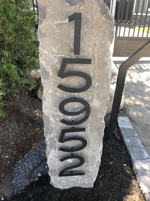 Set of 6 /rustic House Numbers or Letters 2 up to | Etsy