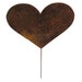 Heart Outdoor Garden Decoration, Garden Stake, Outdoor Wall Art, Garden ...