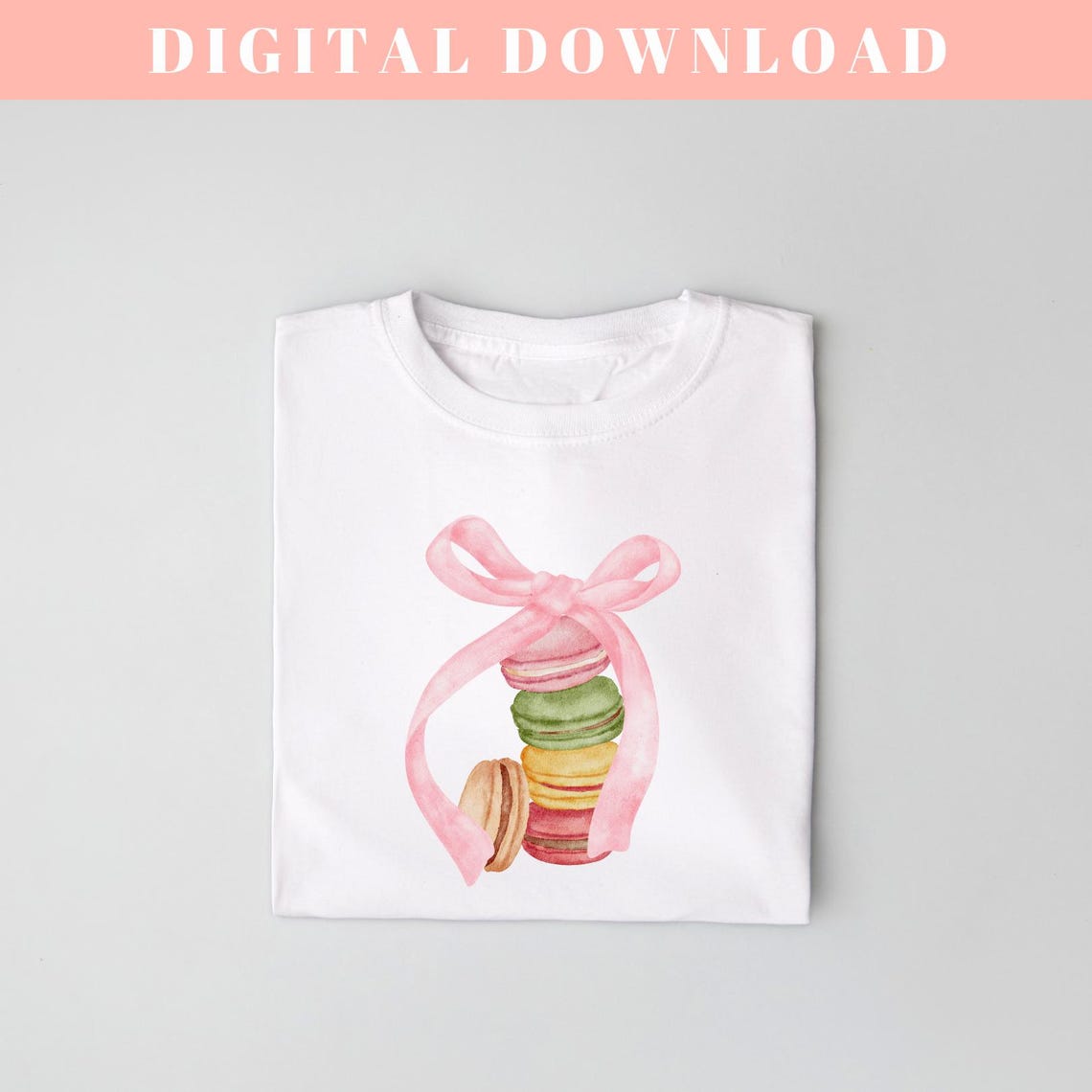 Macaroon Designs, Macaroons With Ribbon Sublimation Designs Downloads ...