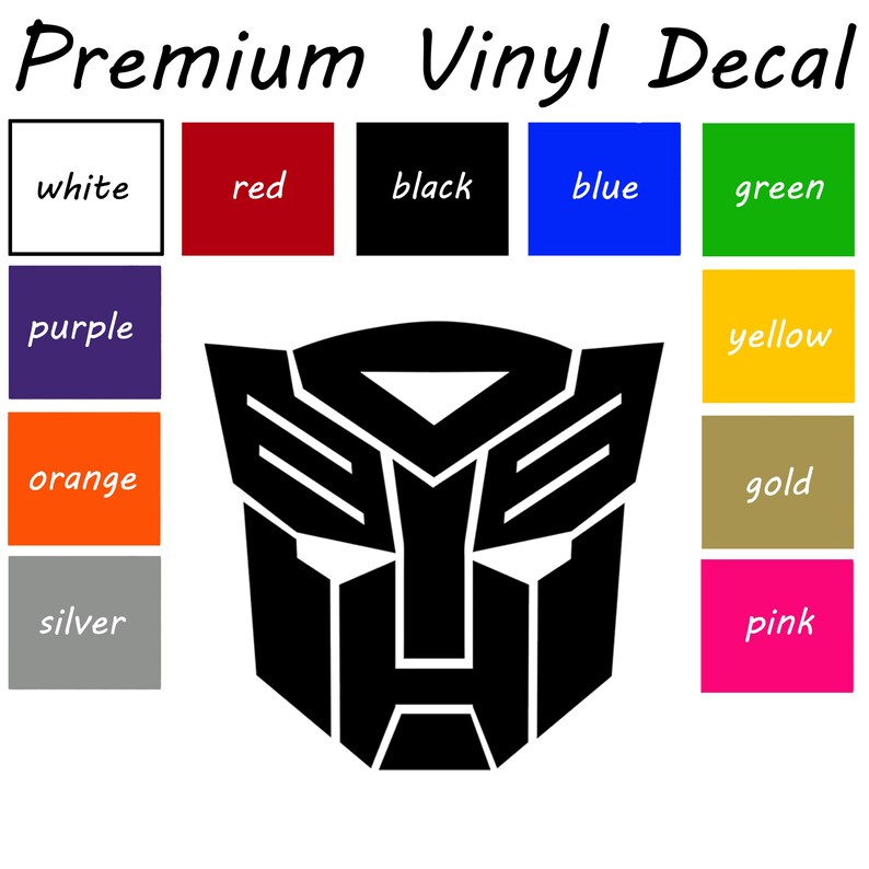 Autobots Logo Car Decal, Autobots Decal, Vinyl Sticker, Autobots ...