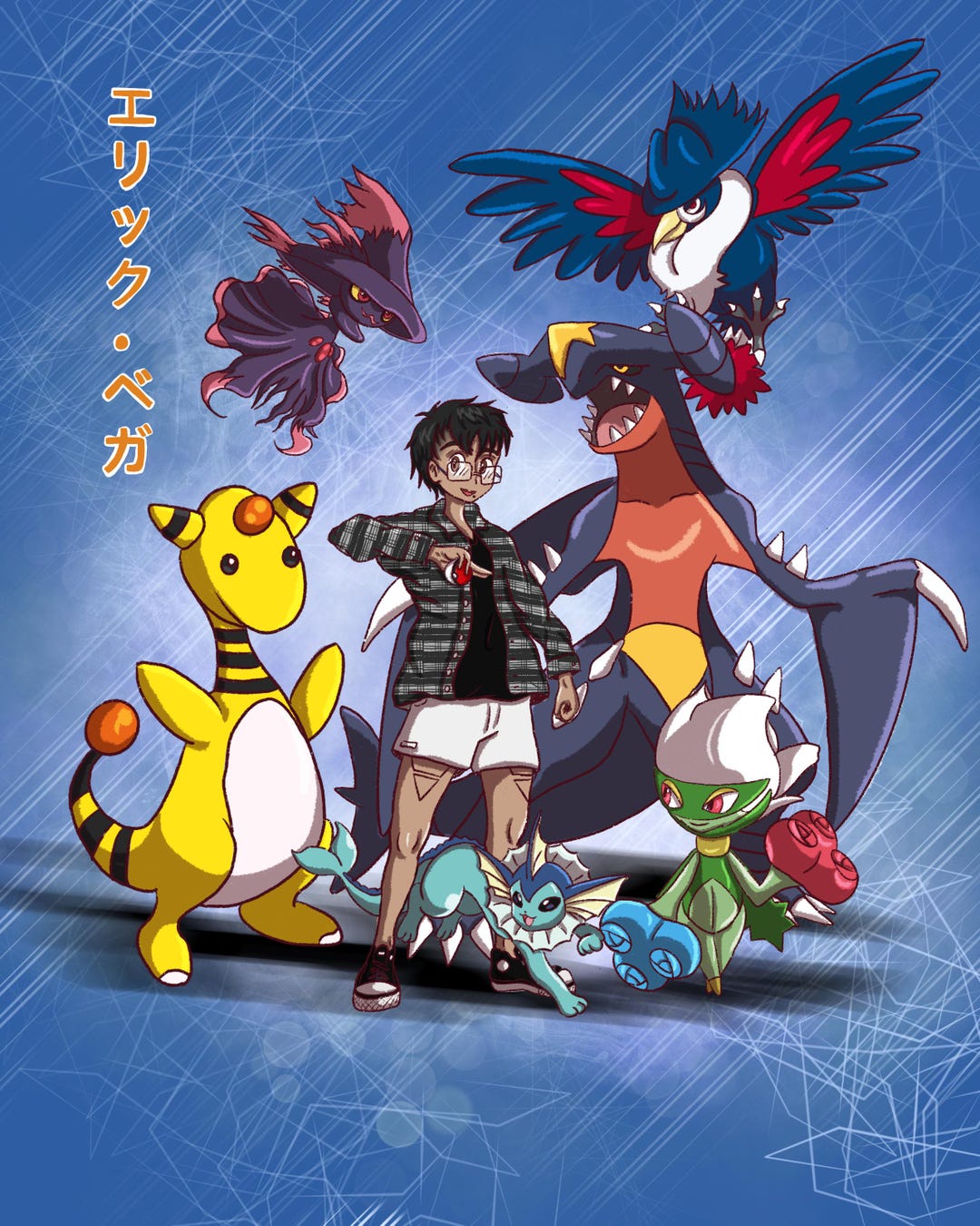 Custom Pokemon Trainer Portrait, Digital Art Commission - Etsy