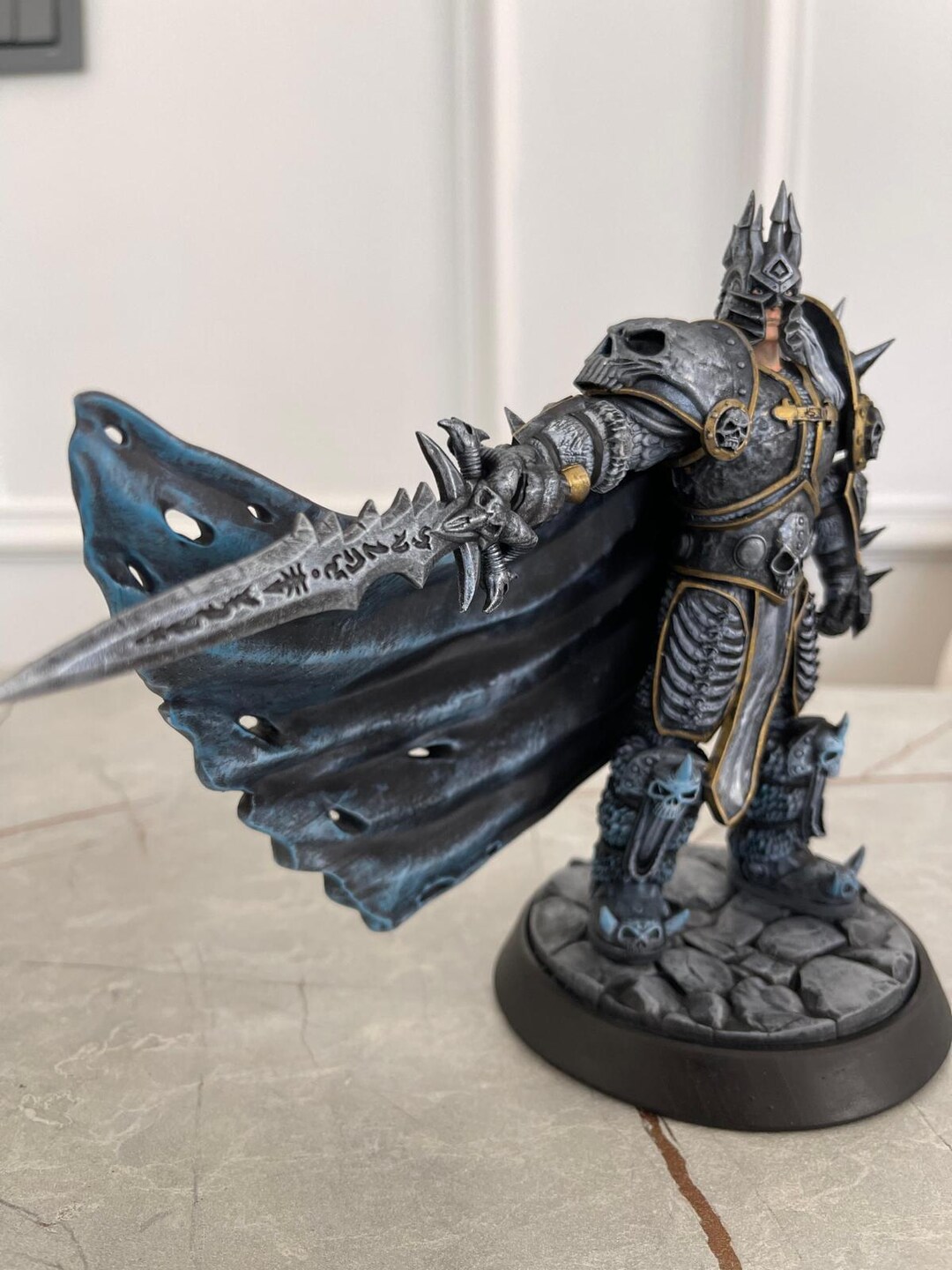 Hand-painted Arthas - Lich King Figurine | Epic World of Warcraft ...