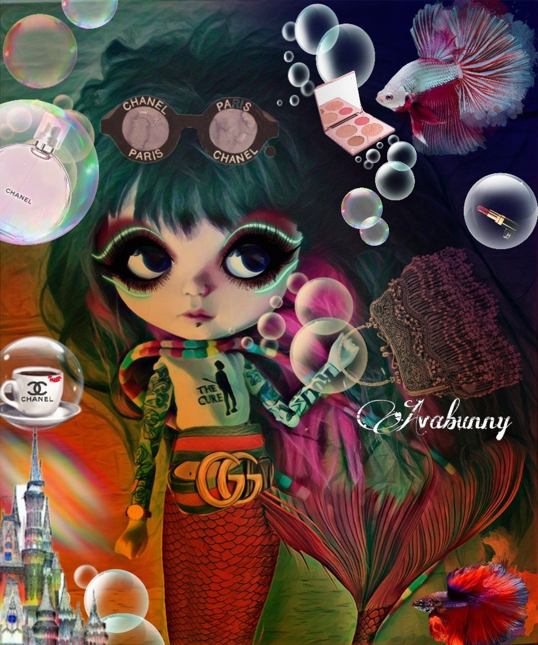 Meet Chanel -mixed Media Art Print by Avabunny- Unframed - Etsy