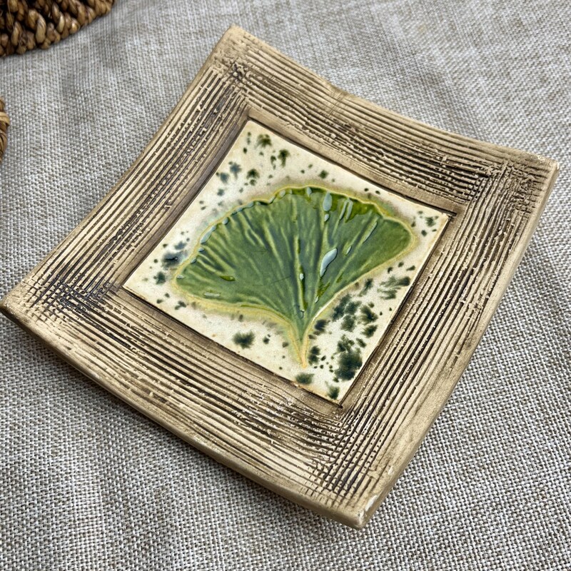 Green Ginkgo Pottery - Etsy