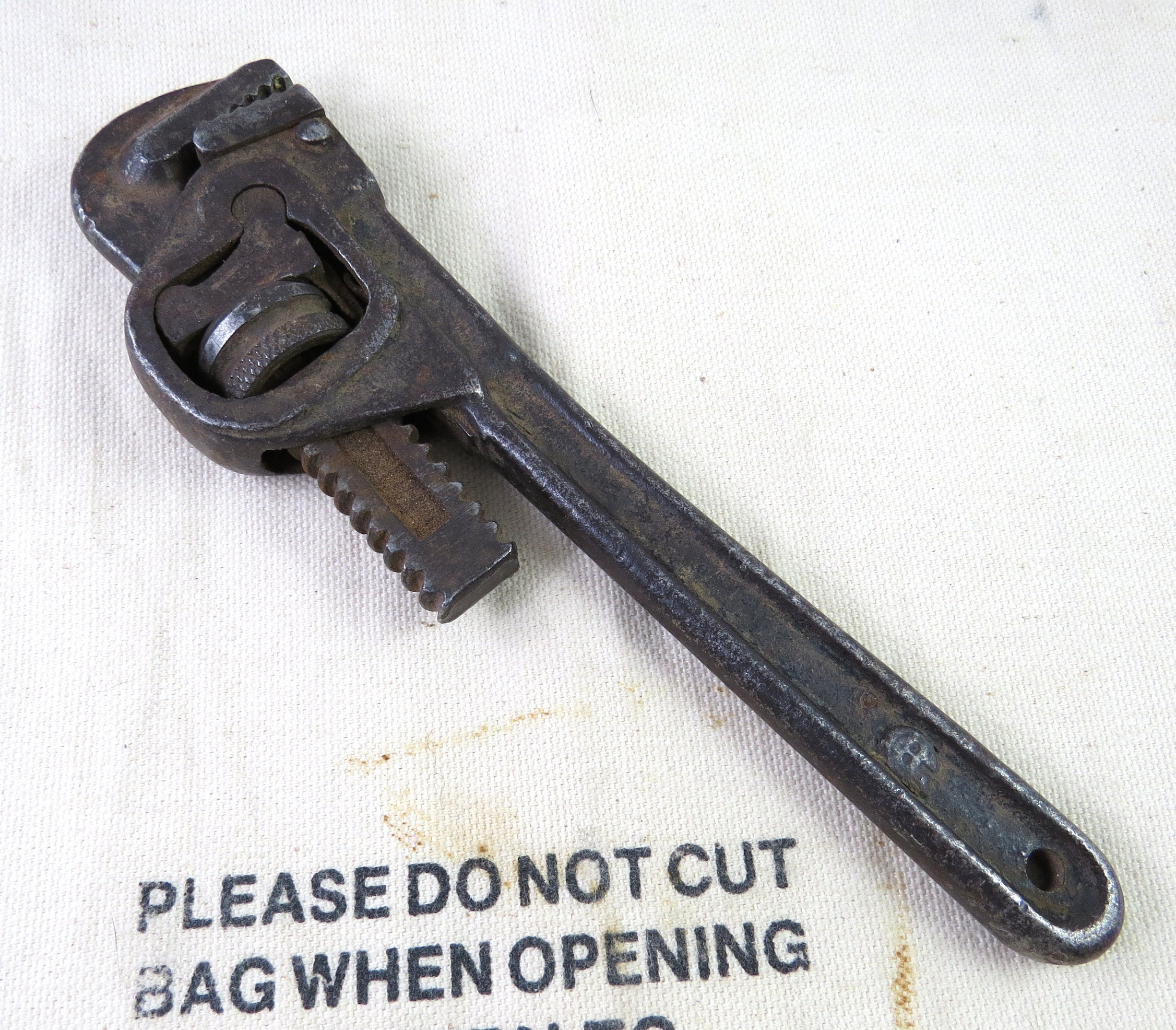 Antique Pipe Wrench, 8 in Cochran 1900's, Rustic Monkey Wrench Tool - Etsy