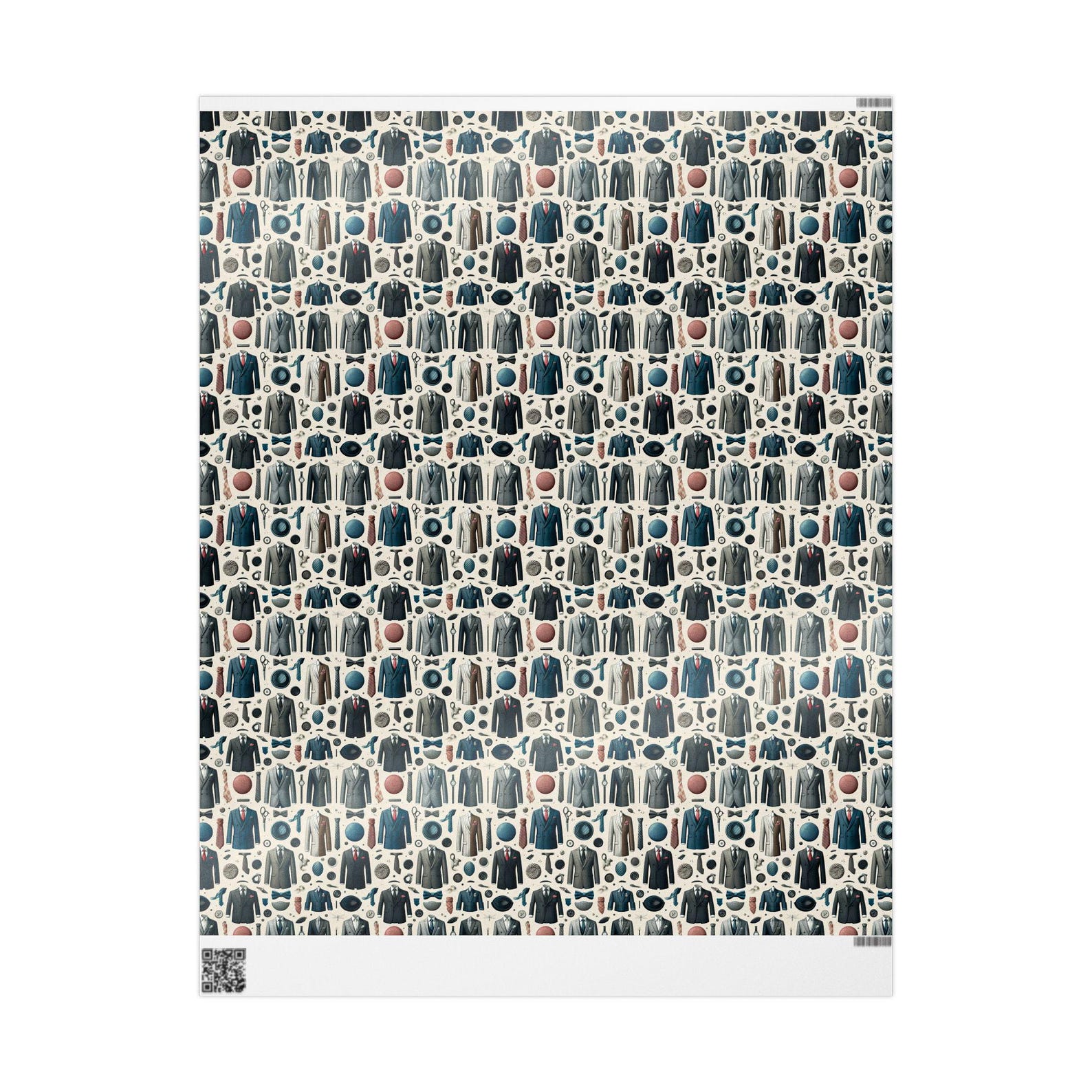 Men's Suit & Tie Wrapping Paper, Father's Day Gift Wrap - Etsy