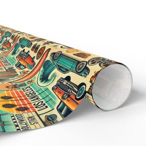 Hollywood Wrapping Papers, Movie Theme Gift Wrap, Film Lover Present ...