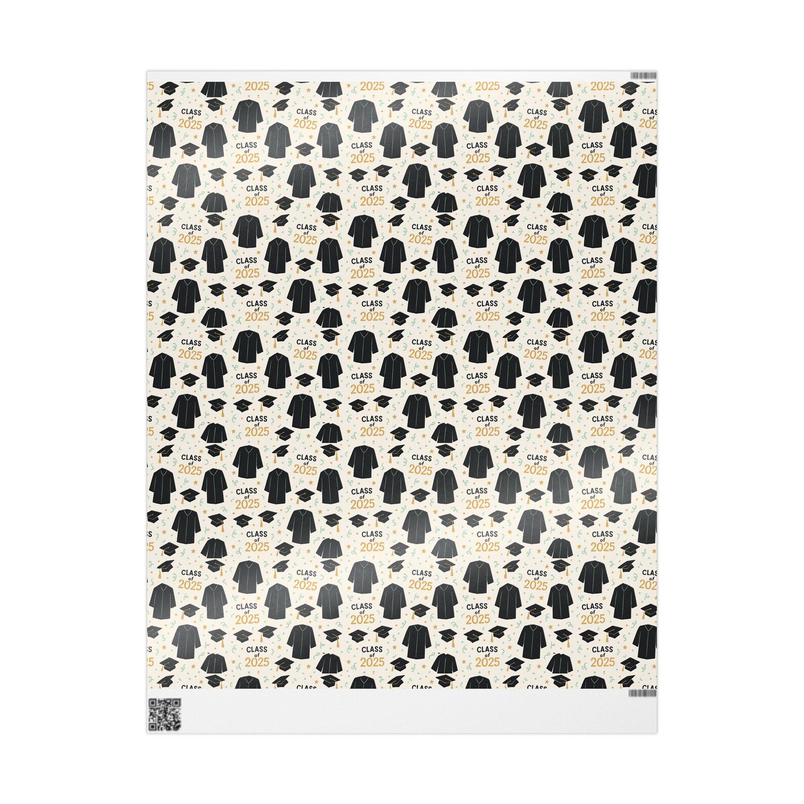 Class of 2025 Graduation Wrapping Paper: Festive Celebratory Gift Wrap ...