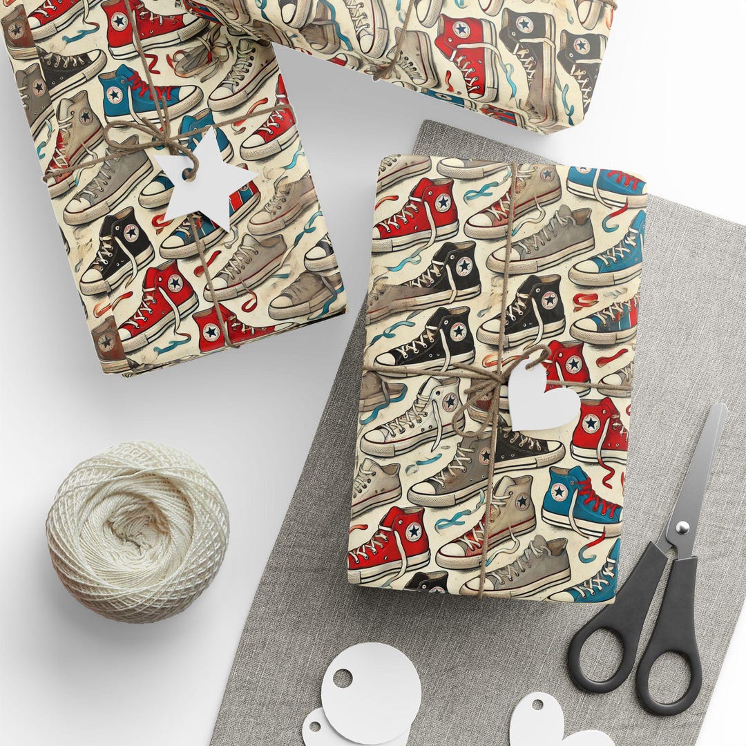 Sneakerhead Wrapping Paper: Unique Sneaker Gift Wrap - Etsy