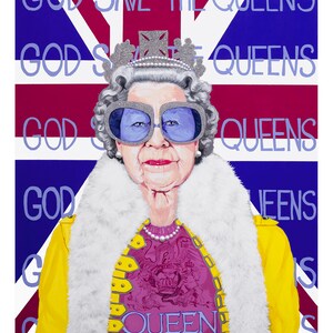Queen Elizebeth God Save the Queens Drag Queens the Band Queen - Etsy