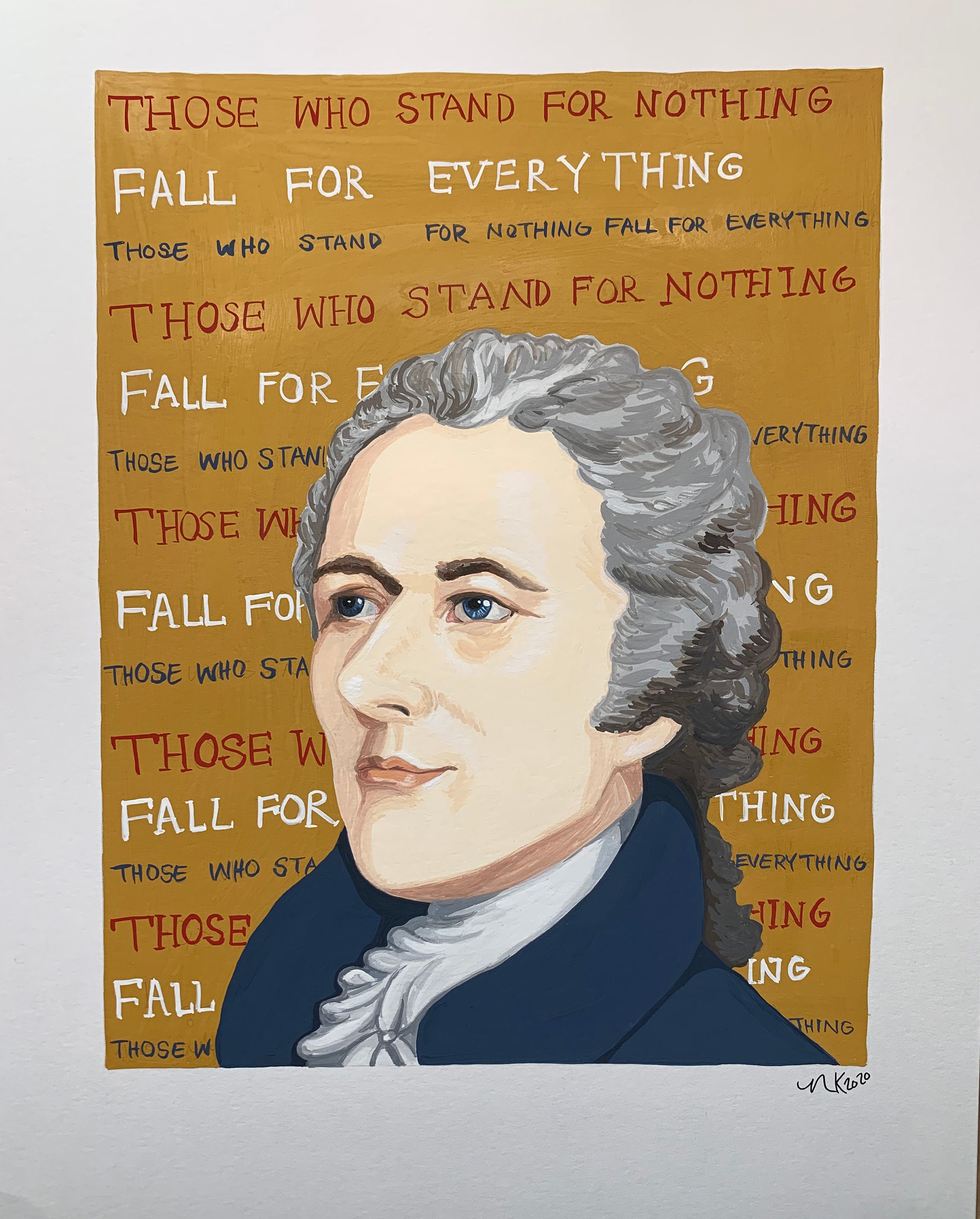Alexander Hamilton Print those Who Stand for Nothing | Etsy