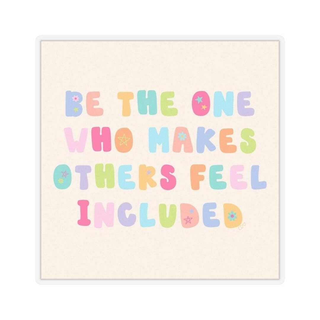 Gratitude Inclusion Kindness Sticker Set, Thankful Positive Vibes ...