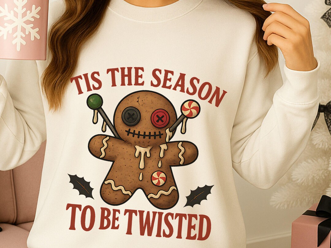 Twisted Gingerbread Man Christmas PNG | Dark Cute Horror Xmas Cookie ...