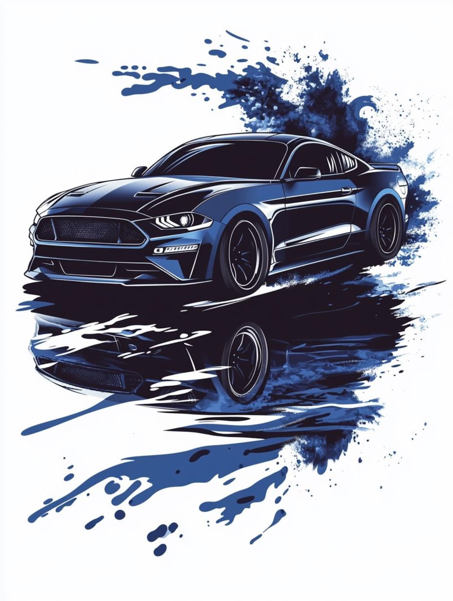 200+ Cool Modern Muscle Car Designs for T-shirts, Posters, High-quality ...