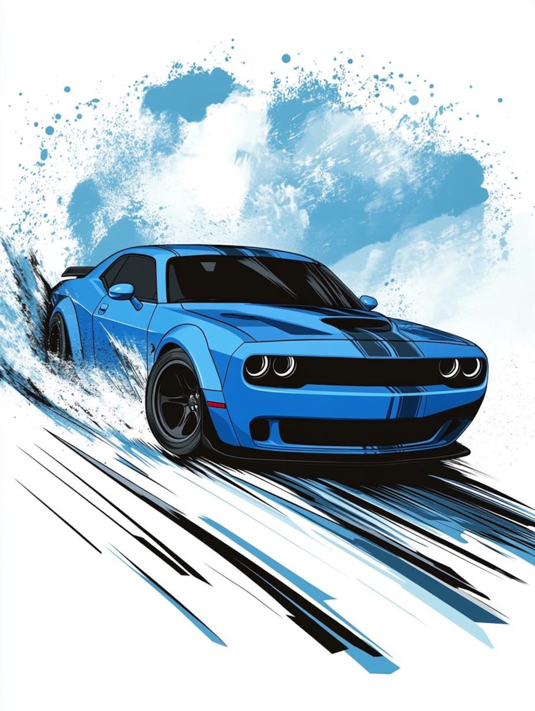 200+ Cool Modern Muscle Car Designs for T-shirts, Posters, High-quality ...