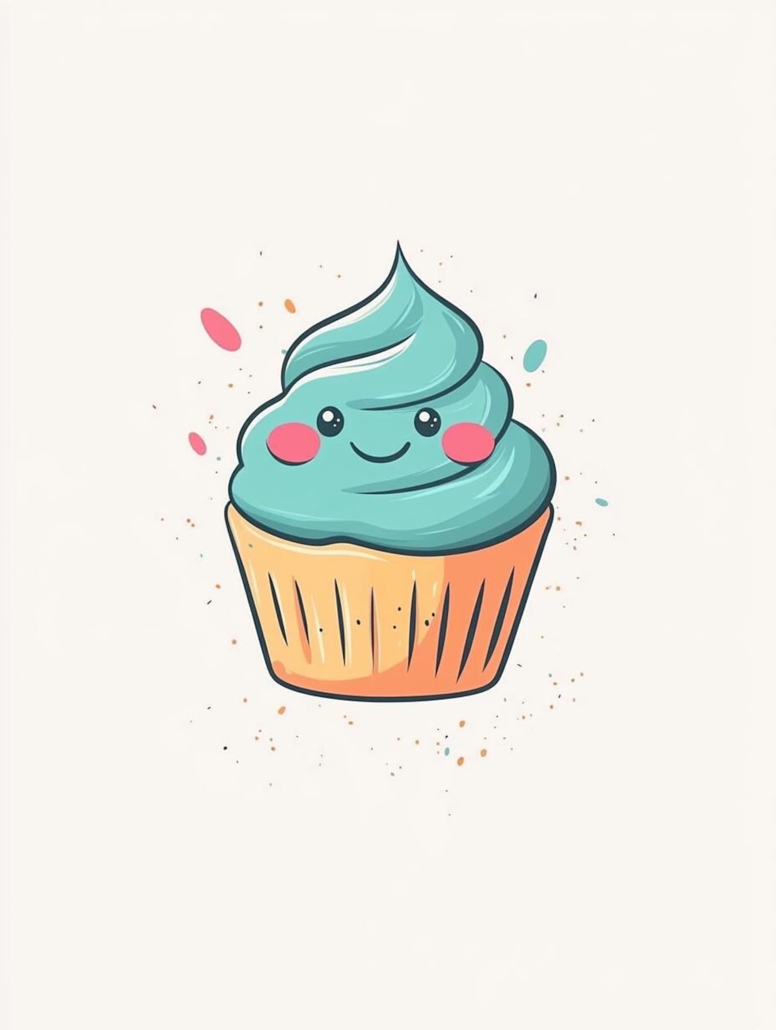 200 Cute Artistic Cupcake T-shirt or Sublimation Designs Bundle ...