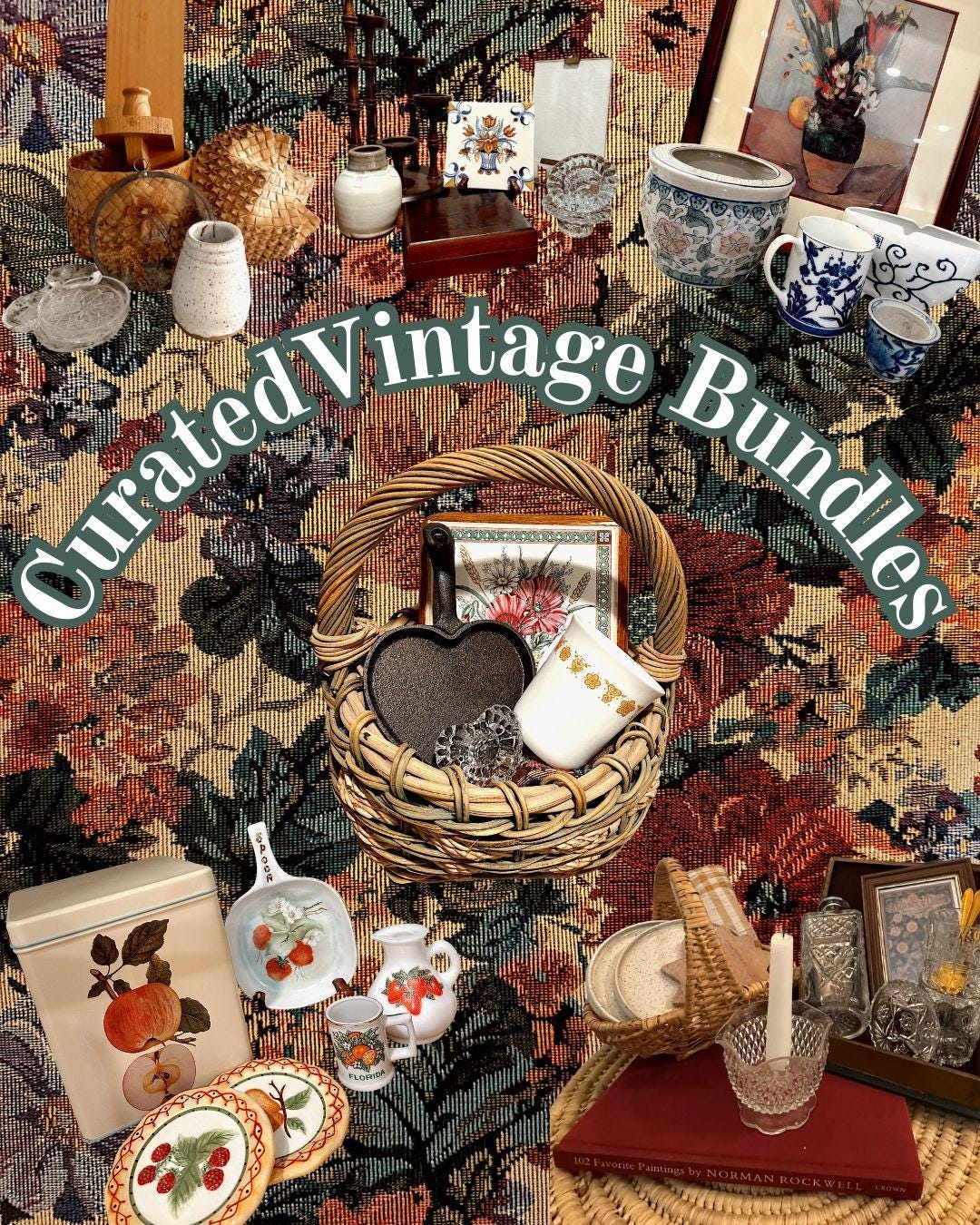 Curated Vintage Bundles | Personalized Housewares | Home Goods Bundle ...