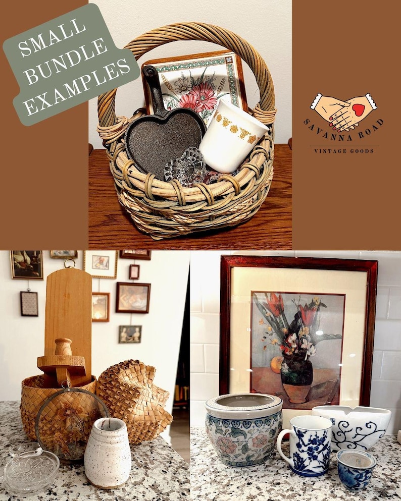 Curated Vintage Bundles | Personalized Housewares | Home Goods Bundle ...