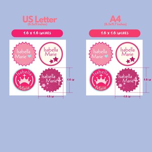 Editable Barbie Name Stickers: Back to School Labels (canva Template ...
