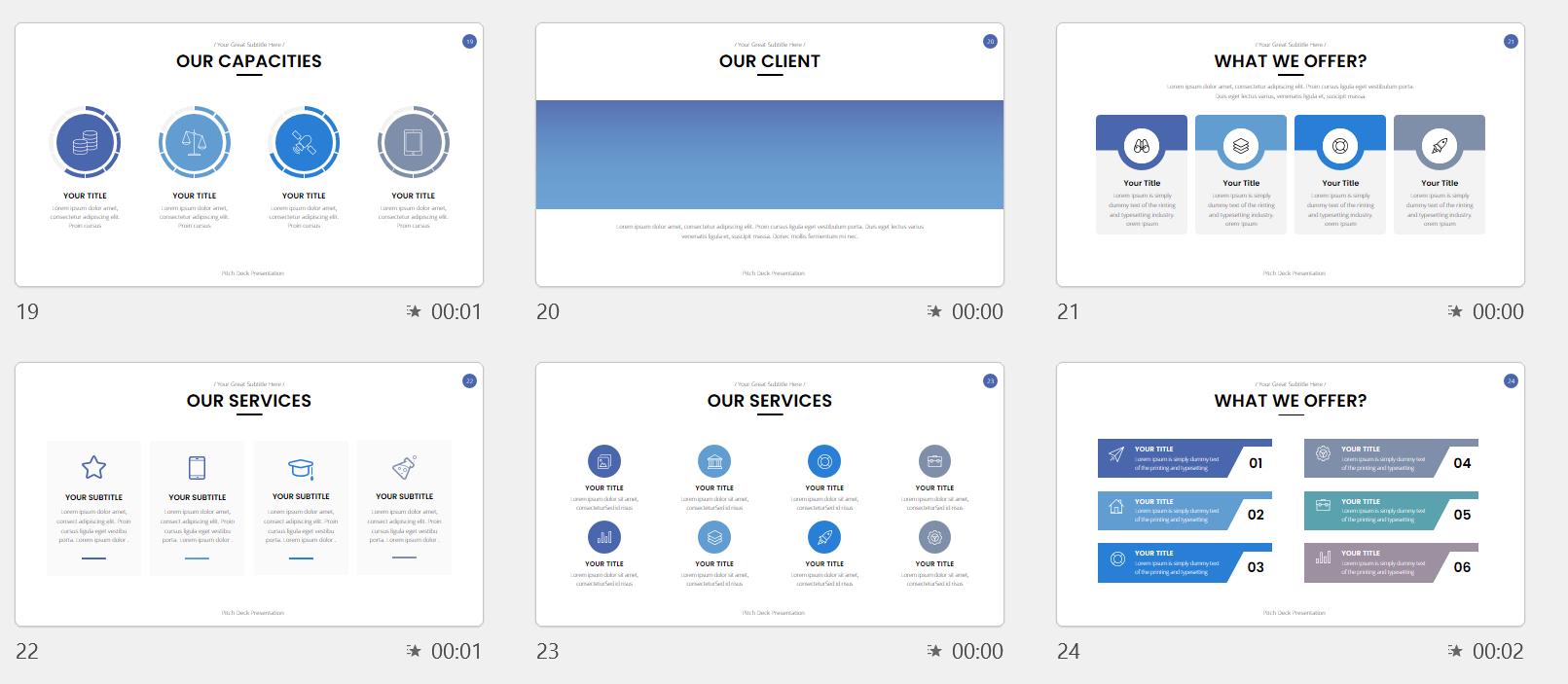 Business Pitch Deck Editable Template, Company Presentation ...