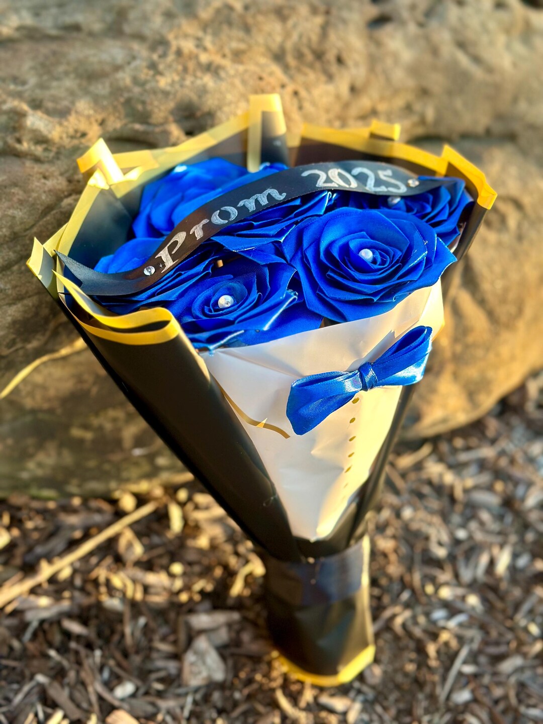 Custom Prom Rose Bouquet – Eternal Roses, Prom Proposal, Promposal for ...