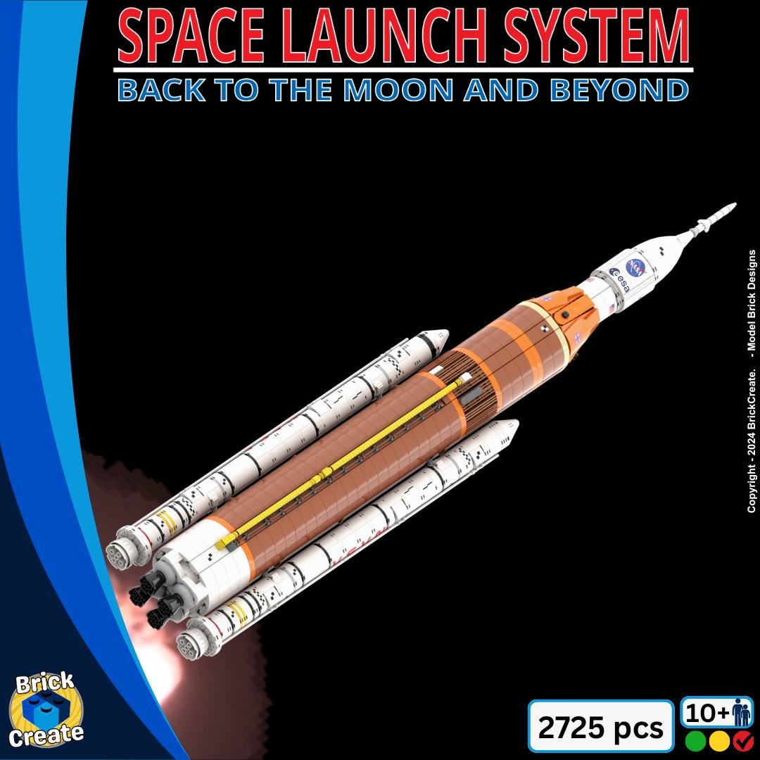 MOC NASA Space Launch System Block 1 Model / Digital Pdf Lego Manual ...