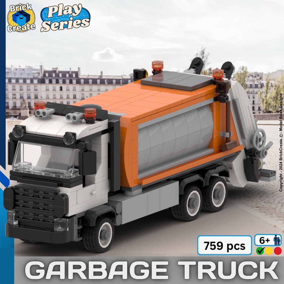 MOC Garbage Truck /digital PDF Lego Manual Instructions for Building ...
