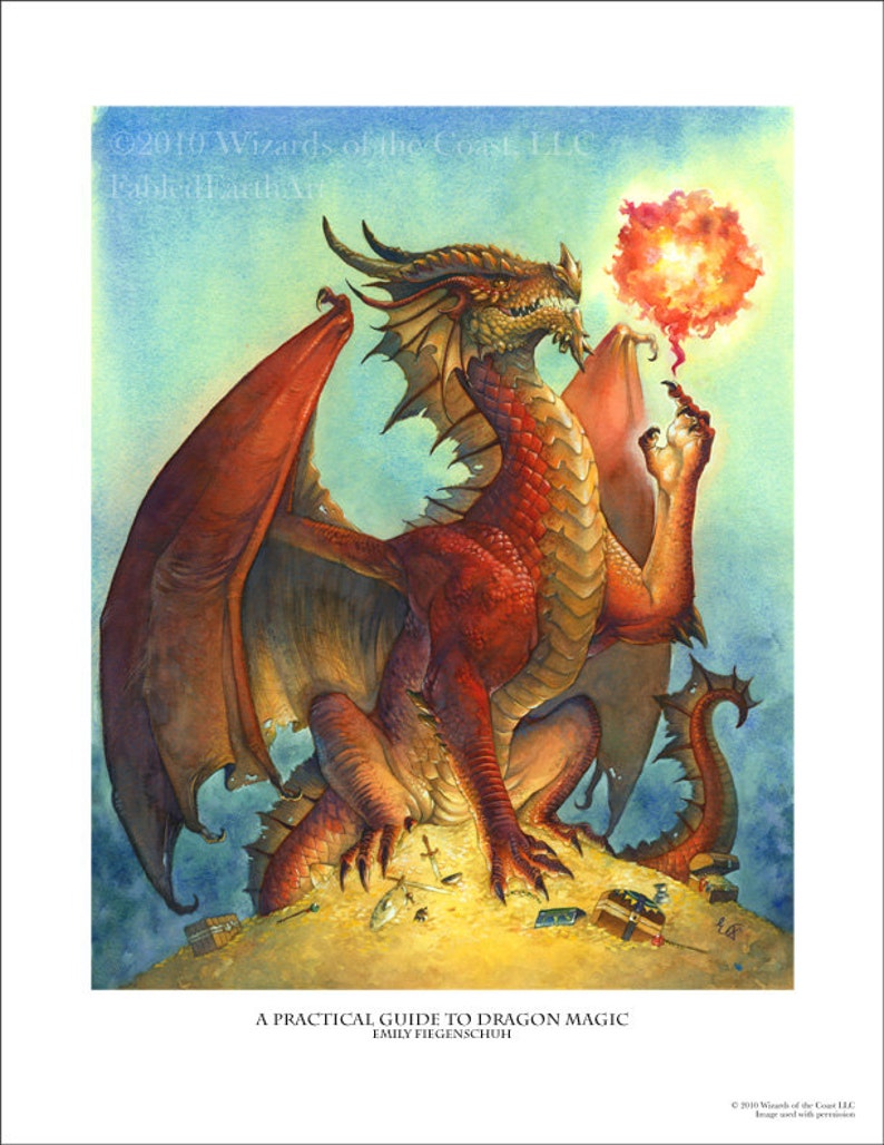 Dragon Magic 8.5 X 11 Print - Etsy