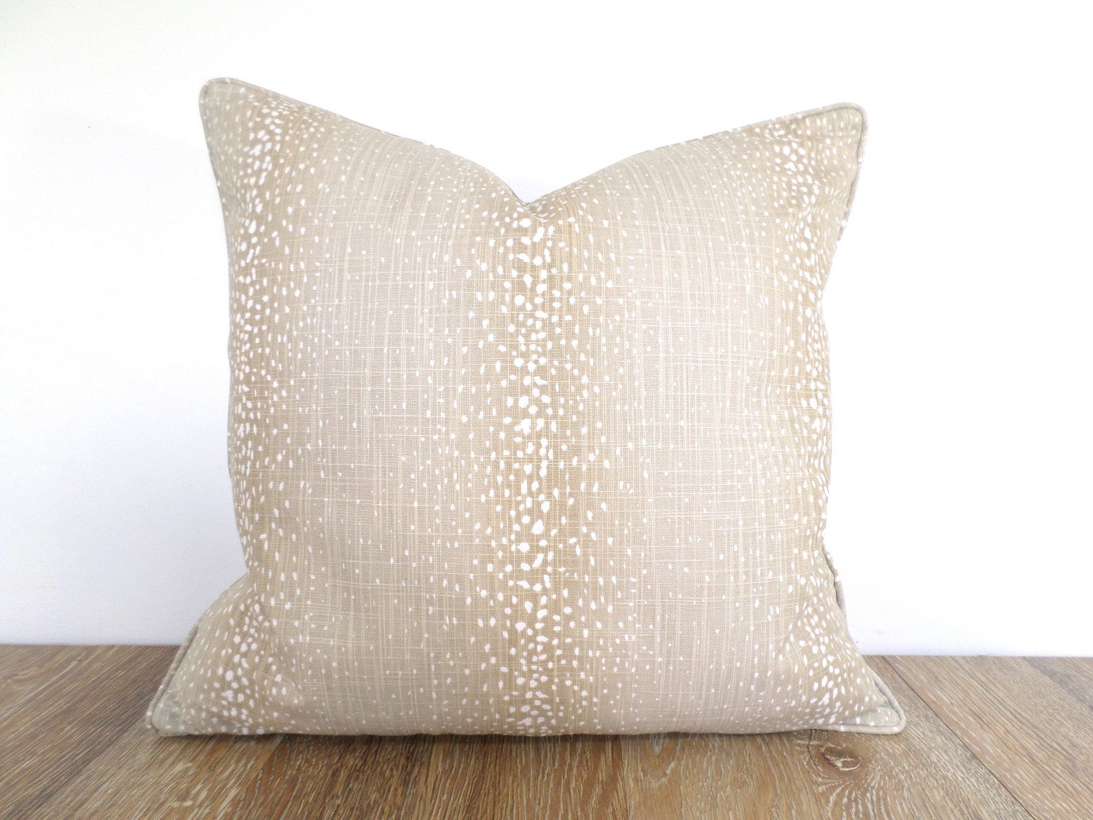 Beige Antelope Pillow Case Designer Fabric Beige Fawn Pillow - Etsy