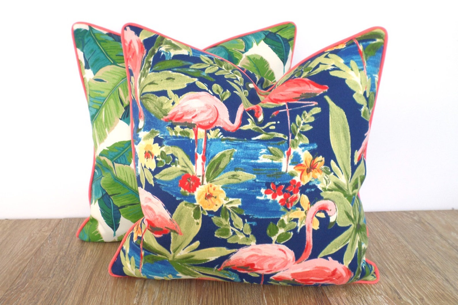 Flamingo Outdoor Pillow Cover Beach House Decor Tropical - Etsy
