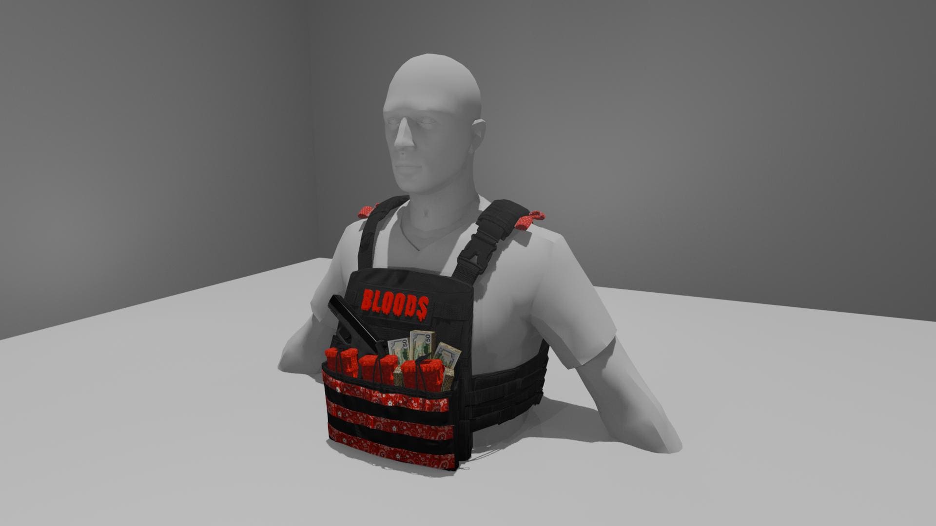 Fivem Bloods Gang Vest - Etsy