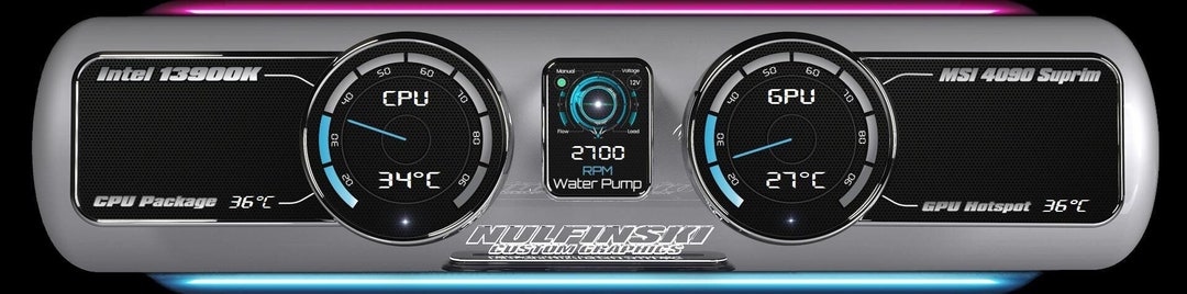 Sensor Panel Template With Custom Gauges for 1920x480 and 1920x515 ...