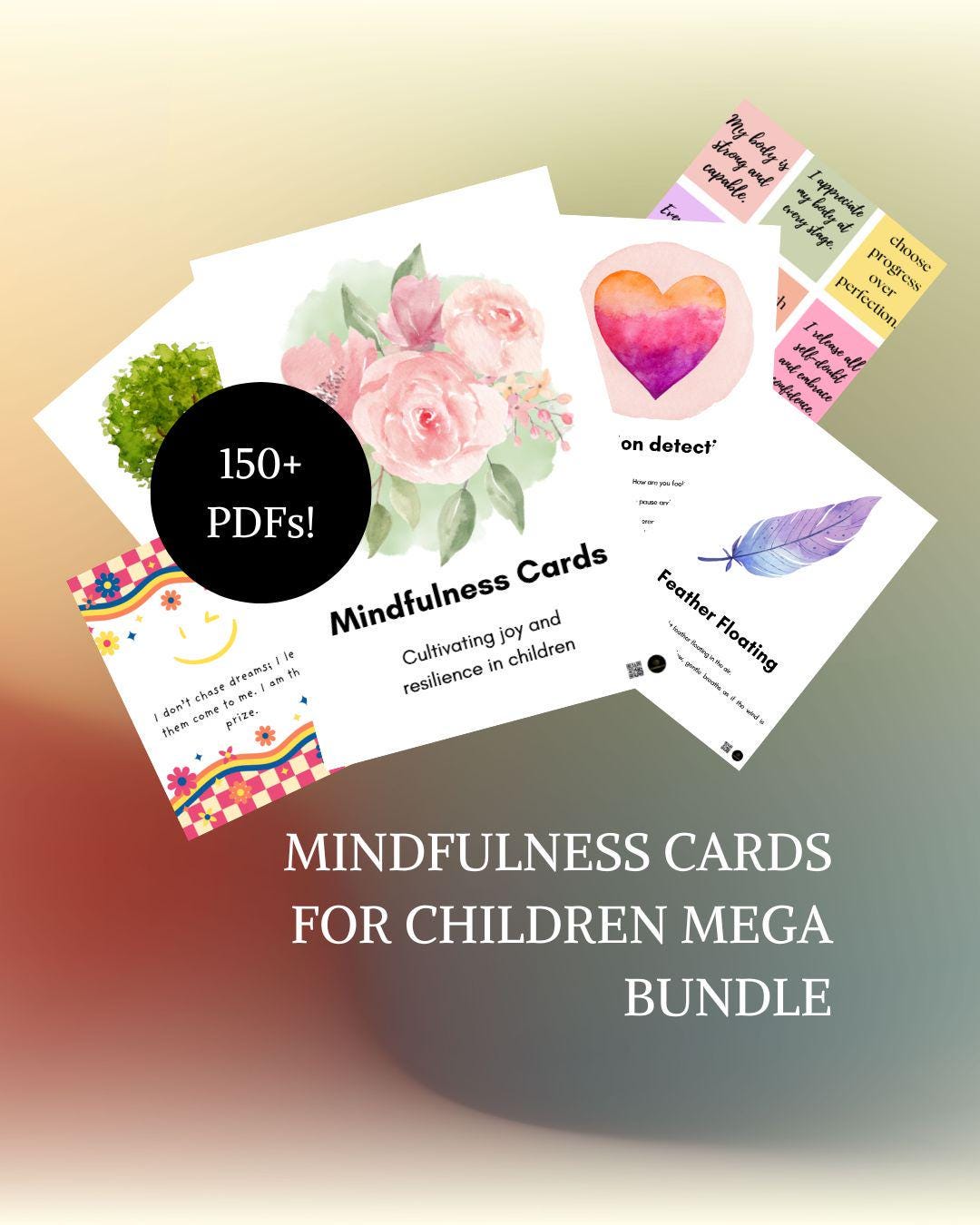 Mindfulness Cards Mega Bundle - Set of 150+ Cards - Etsy