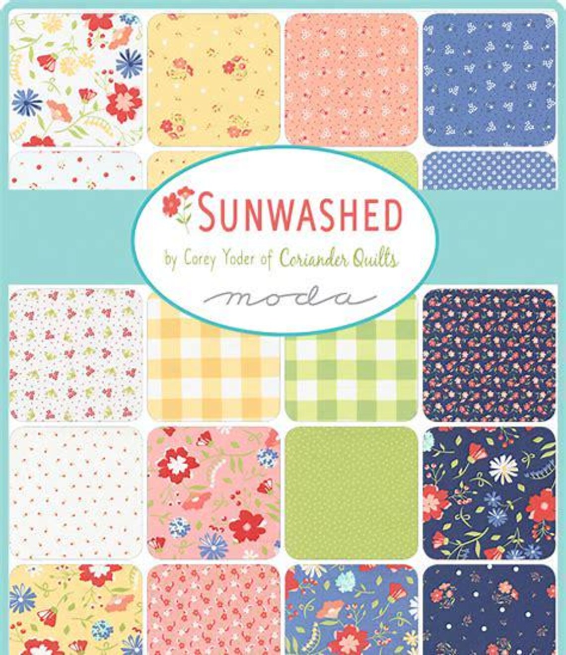 Summer Weekend Quilt Kit in Sunwashed Fabric by Corey Yoder for Moda ...