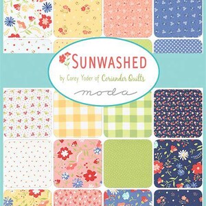 Summer Weekend Quilt Kit in Sunwashed Fabric by Corey Yoder for Moda ...