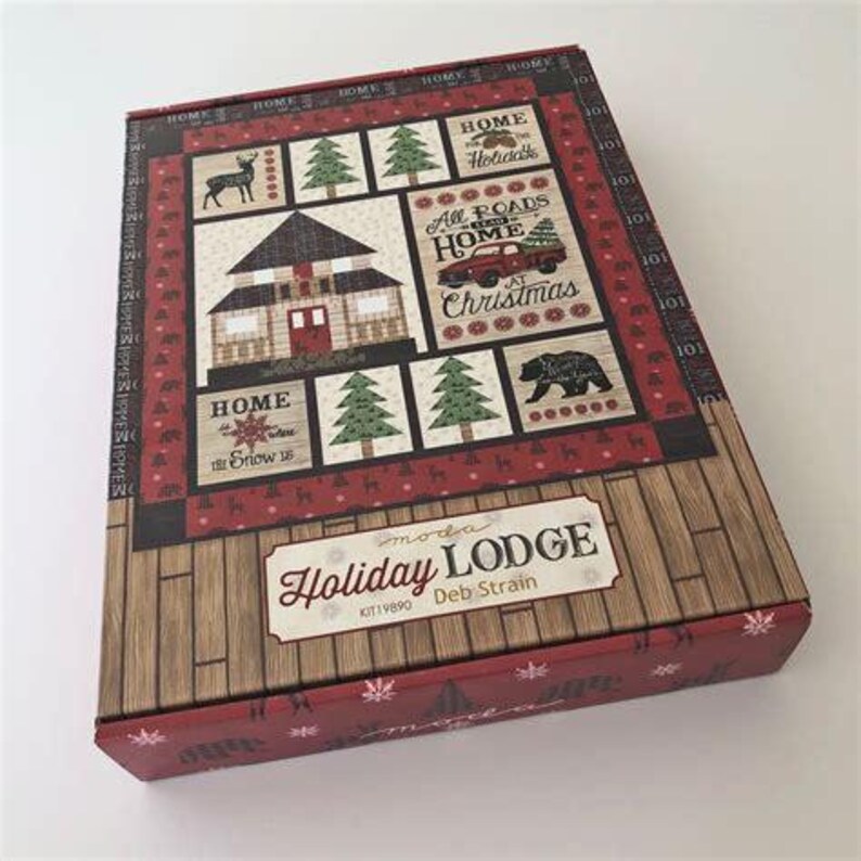 Holiday Lodge Quilt Kit by Deb Strain for Moda Fabric Co, - Etsy