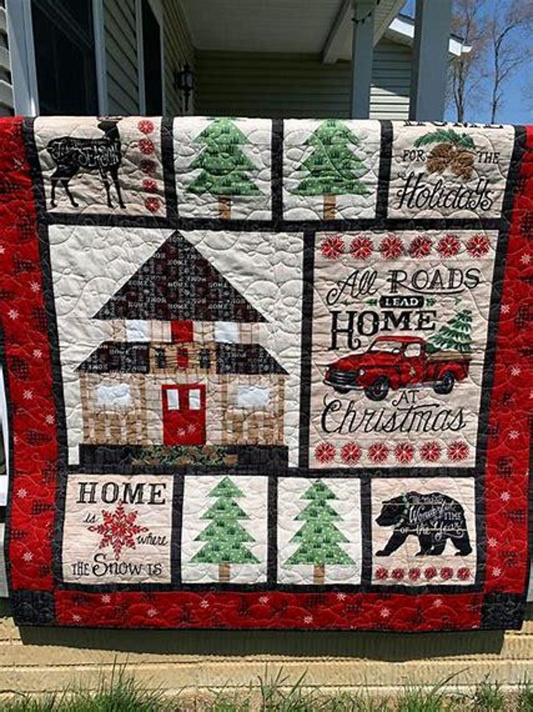 Holiday Lodge Quilt Kit by Deb Strain for Moda Fabric Co, - Etsy