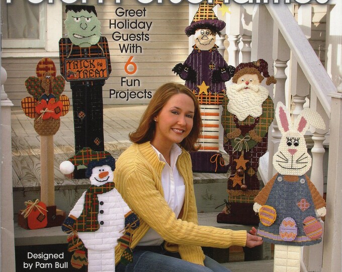 Holiday Porch Personalities in Plastic Canvas - Designed by Pam Bull ...