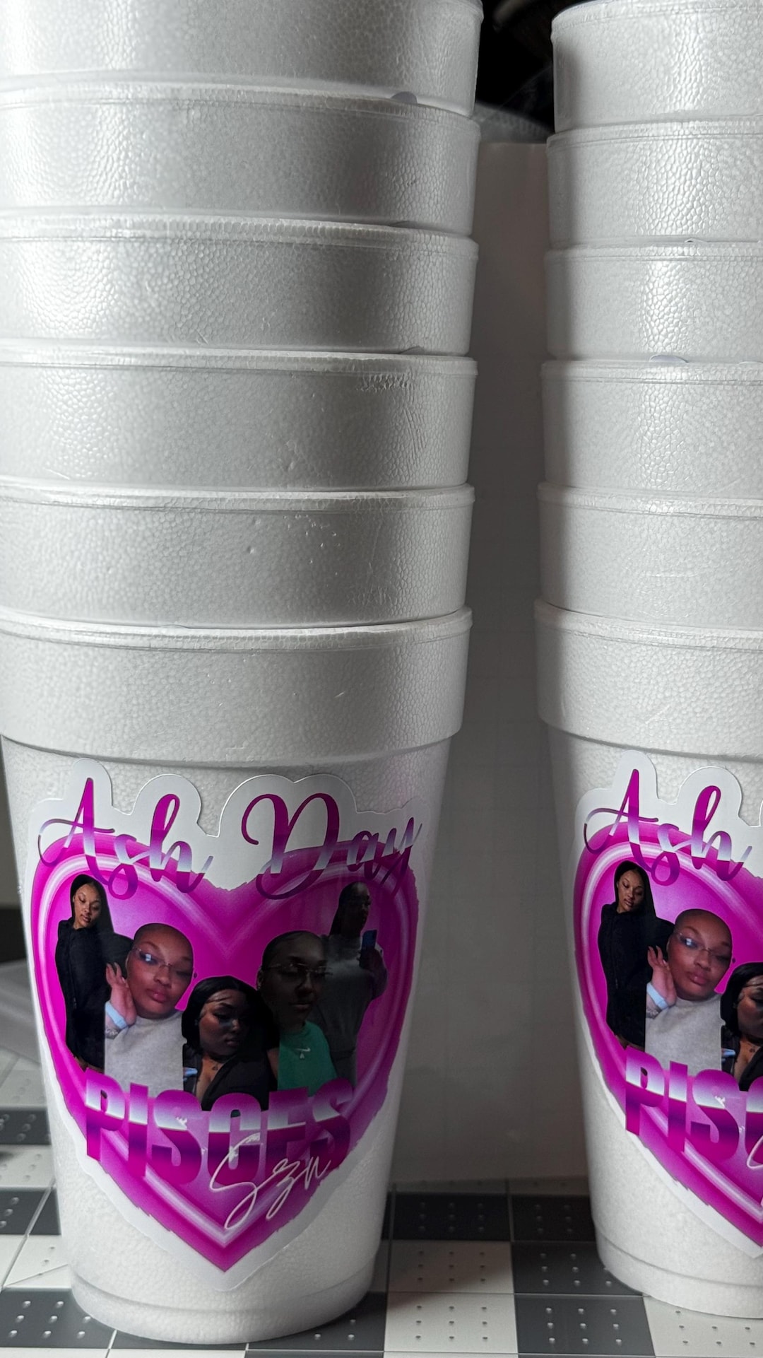 Custom Party Cups OR DIY Stickers – Personalized Styrofoam or Plastic ...