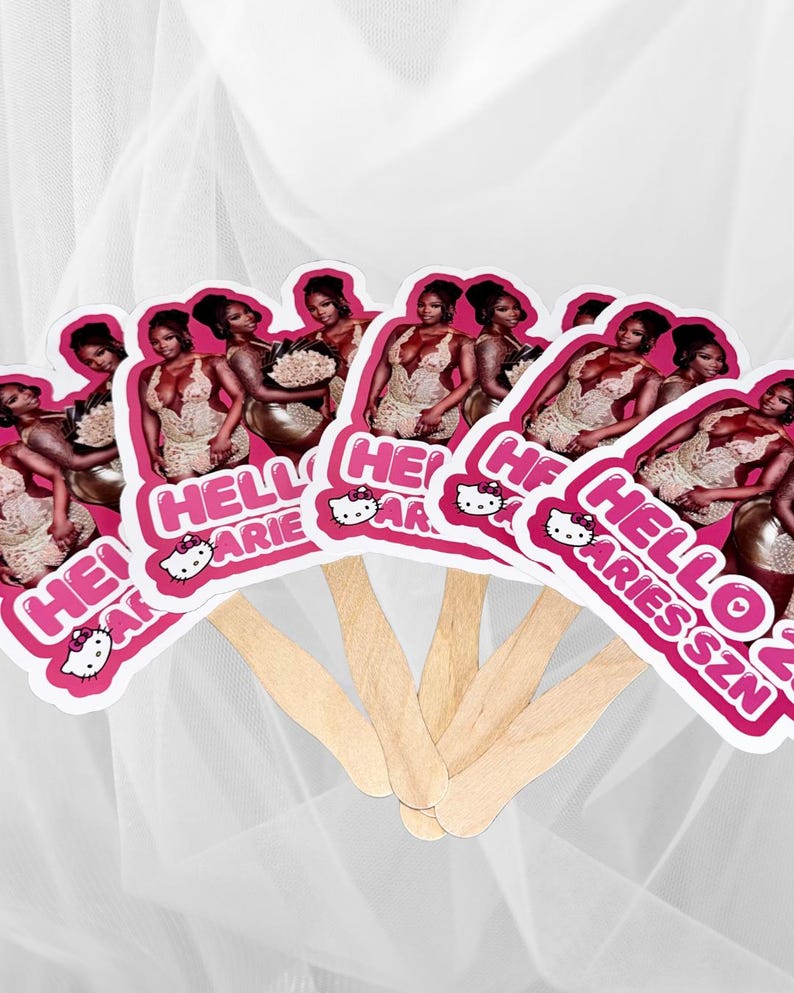 Custom Photo Hand Fans | Personalized Party Decor, Birthday ...