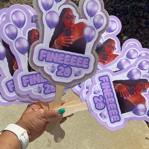 Custom Photo Hand Fans | Personalized Party Decor, Birthday ...