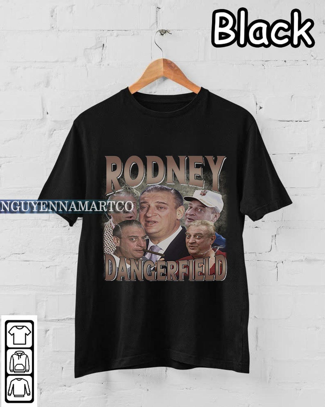 Rodney Dangerfield T-shirt - No Respect Comedy Legend Tee - Retro Stand ...