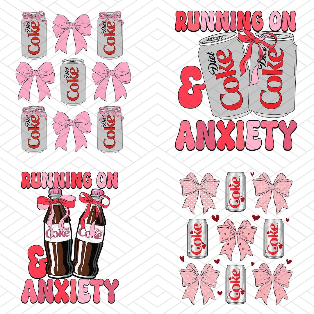 Diet Coke Pink Bow Coquette Png, Cute Pink Soda Drink Png, Aesthetic ...