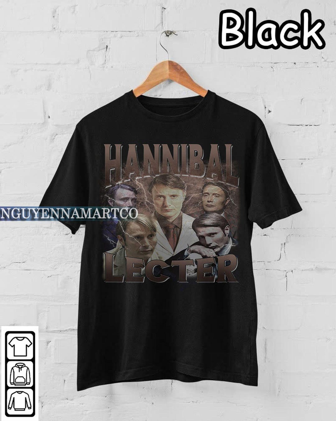 Vintage Style Hannibal Lecter T Shirt, Vintage Hannibal Series, Horror ...