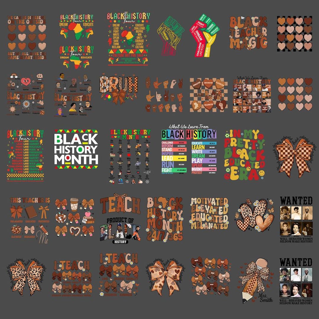 90 Black History Month Png Bundle, Juneteenth Png Bundle, Black People ...