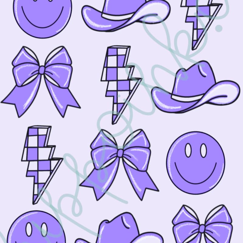 Purple Preppy Wallpapers - Etsy