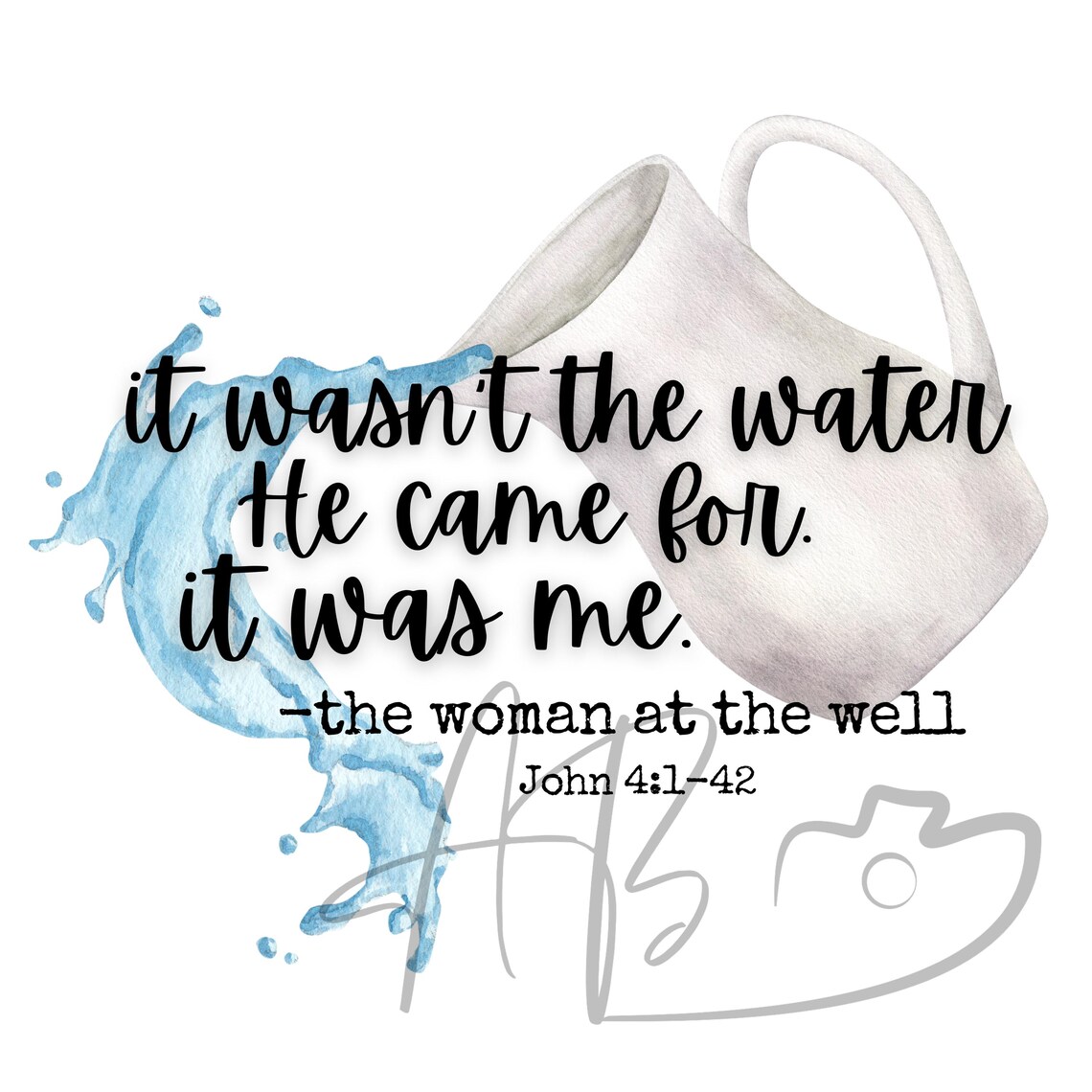 Woman at the Well Scripture Art (digital Download) - Etsy