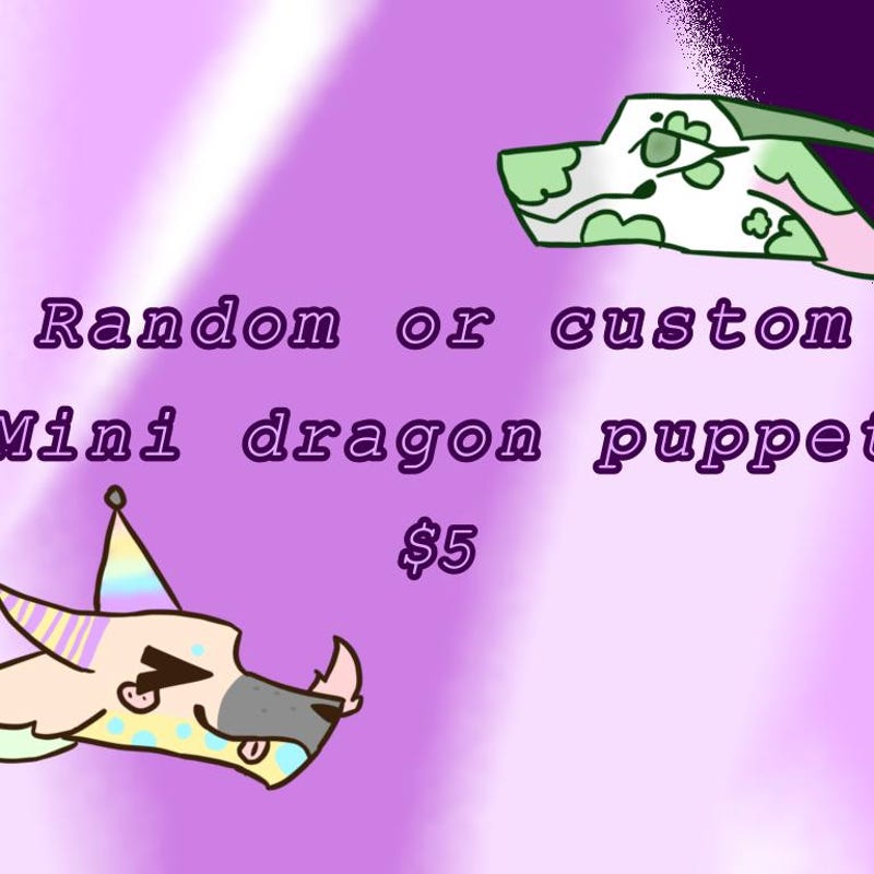 Paper Dragon Puppet Base - Etsy