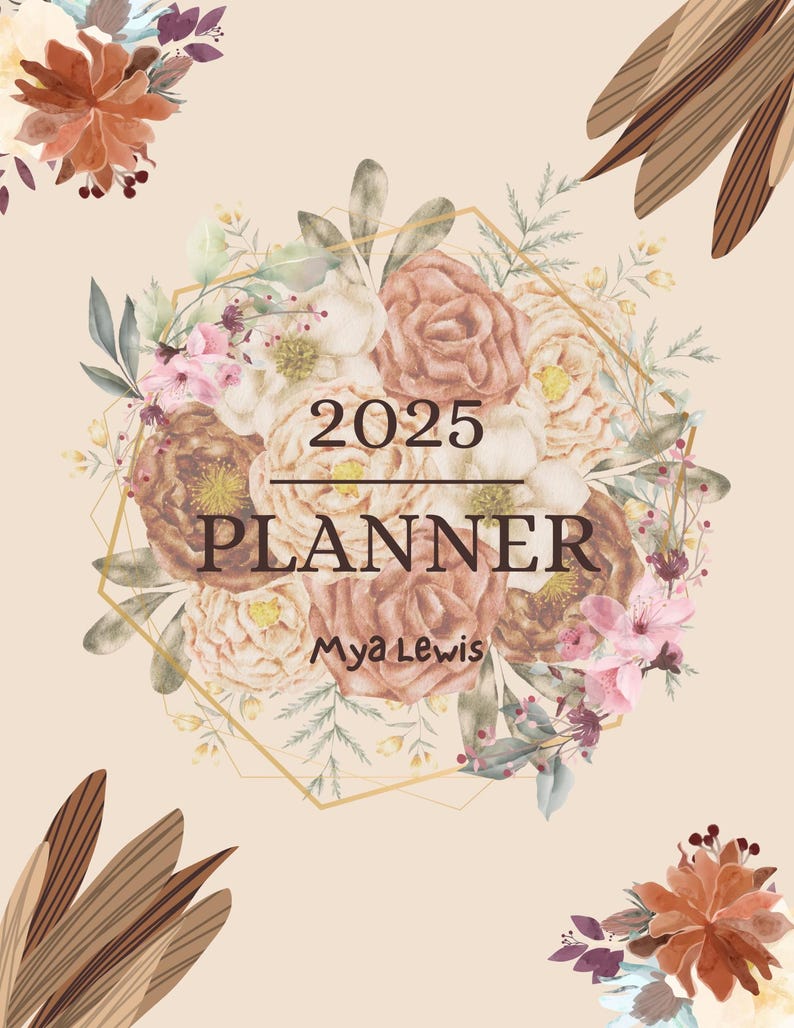 2025 Planner Template - Etsy