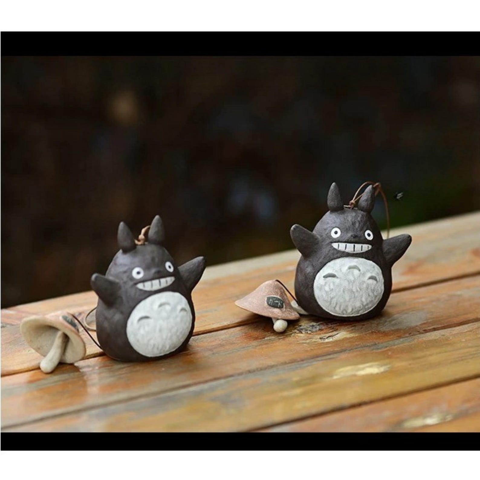 Handmade Studio Ghibli Totoro Ceramic Wind Chime, Totoro Room Deco ...